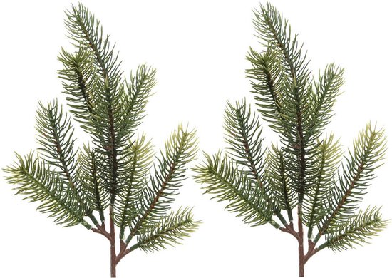 12x Groene kersttakken / dennentakjes 36 cm kerstversiering - Groene ...