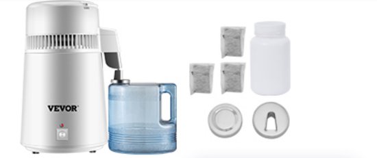 Vevor Destilleerketel - Destilleerapparaat - Water destilleren - RVS | bol