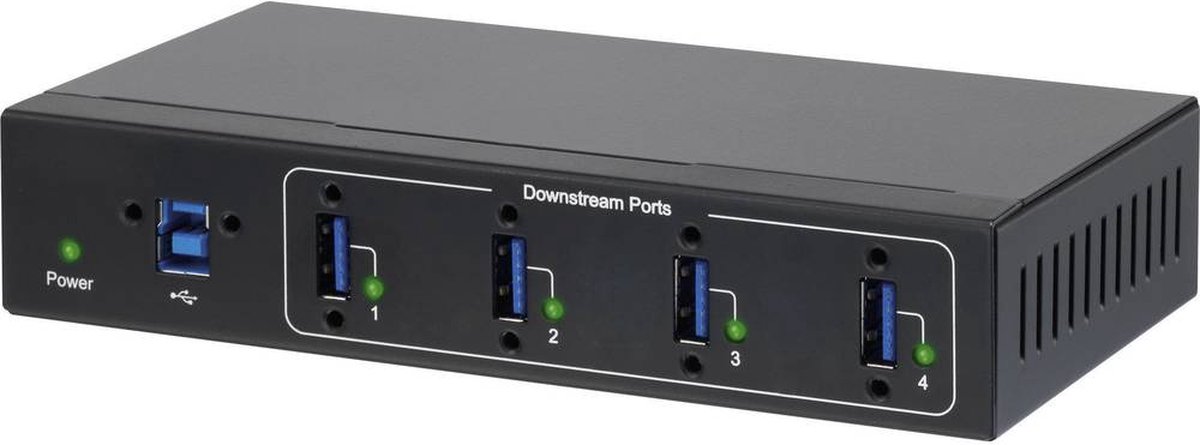 Renkforce Renkforce 4 poorten USB 3.2 Gen 1-hub Voor industriële ...