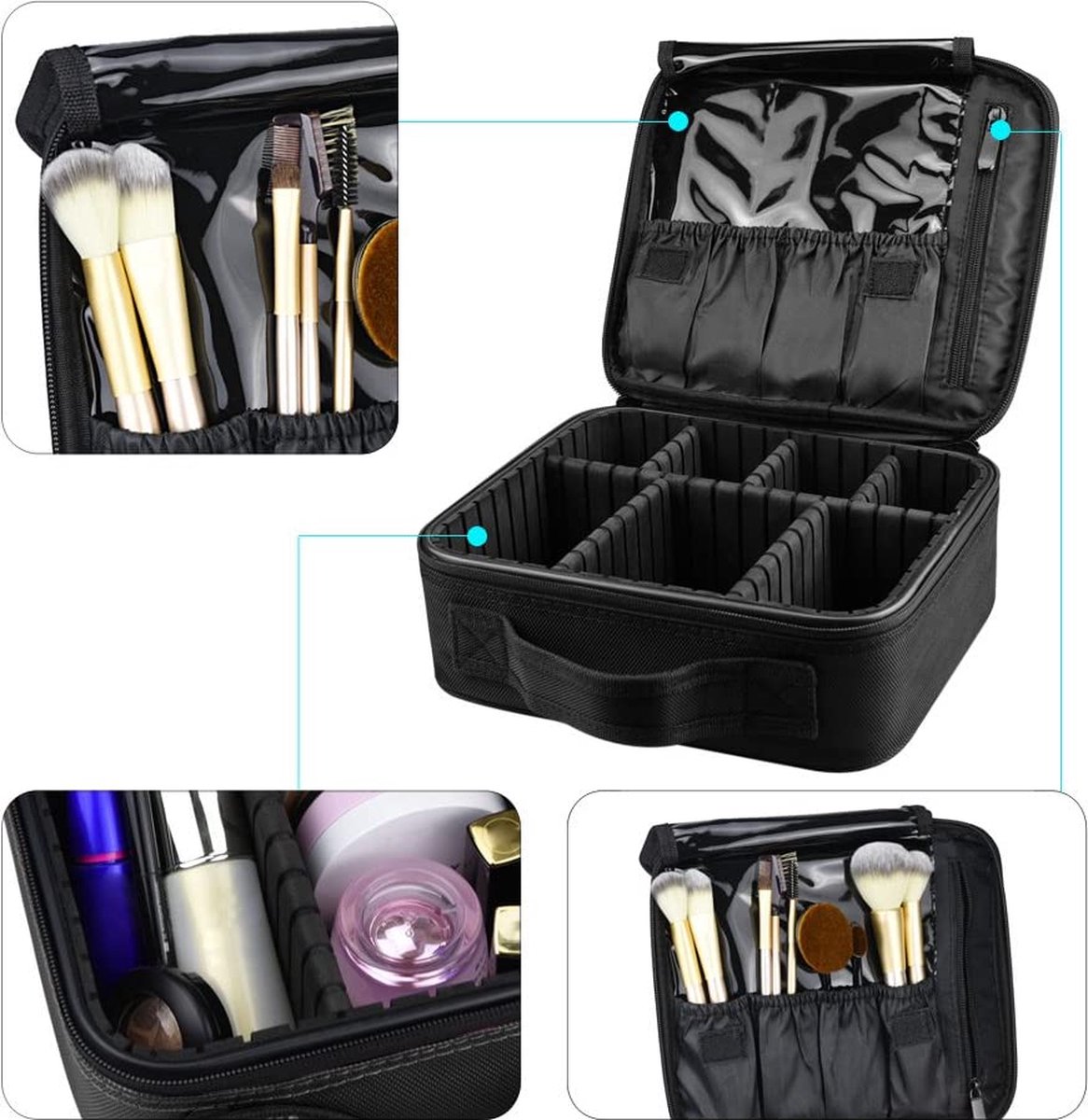 "Make up tas – cosmetica tas - make up bag – travel make up tas – ruim ...