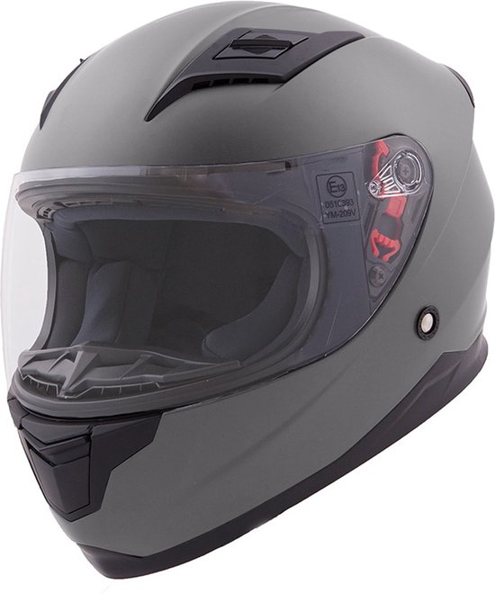 VINZ Cabot Kinderhelm / Motorhelm / Scooterhelm - Titanium | bol.com
