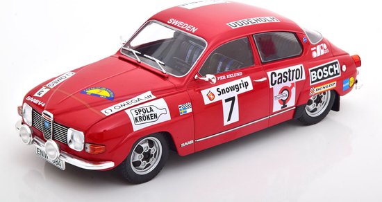 Saab 96 V4 No.7, Rally Sweden 1973 Eklund/Carlsson 1-18 Ixo Models ...
