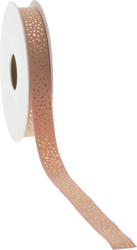 Cadeaulint Dotty Roze 15mm x 5m | bol