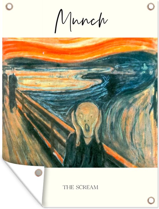 Tuin decoratie Schilderij - De schreeuw - Edvard Munch - 30x40 cm ...