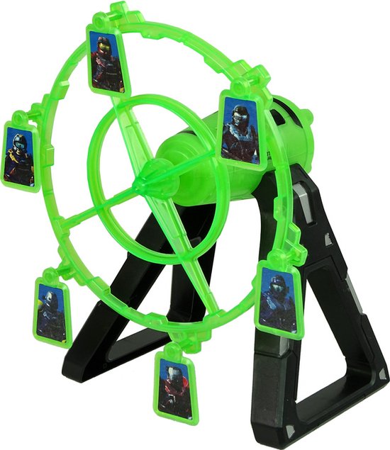 Speelgoed geweer - met 12 pijltjes en roterend schietdoel - zwart groen ...