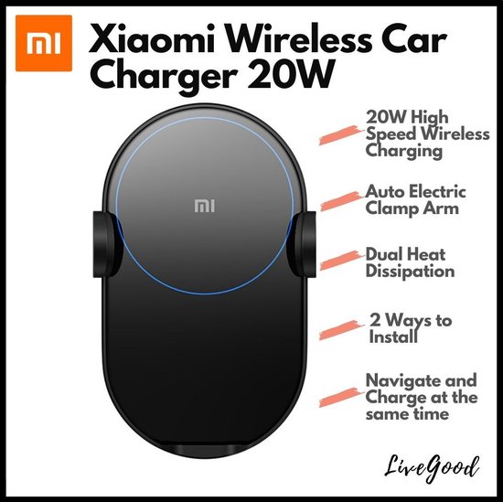 Xiaomi 20W Wireless Car Charger | bol
