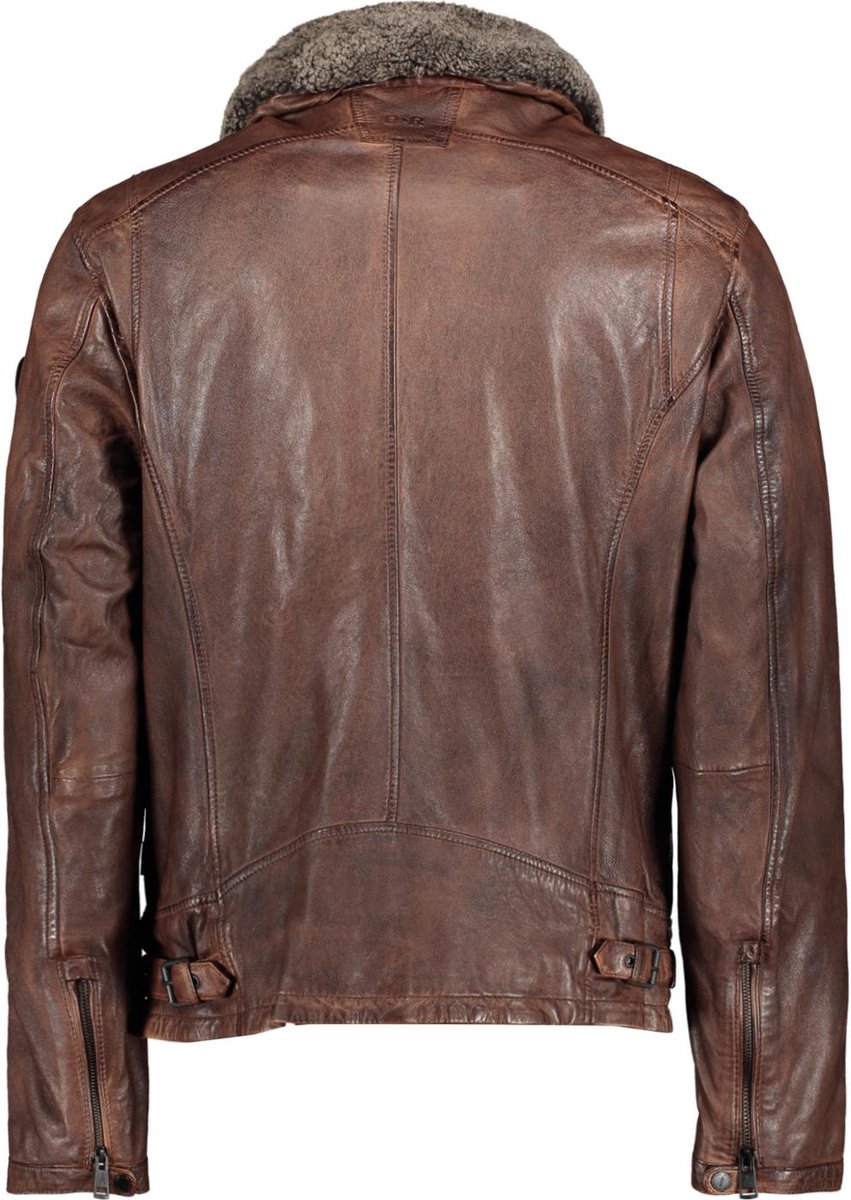 Donders Jas Leather Jacket 52196 3 Umbria Mannen Maat - 50 | bol.com