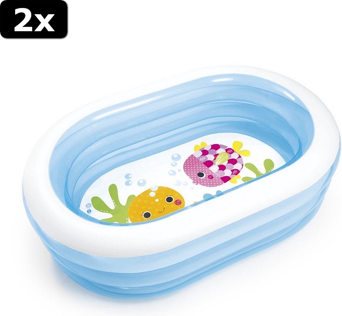 2x Intex 57482NP Mijn Zeevriendjes Opblaasbare Zwembad 163x107x46 cm | bol.com