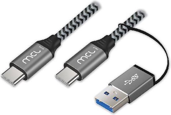MCL MC1C99A3C105A2Z USB-kabel USB 3.2 Gen 2 (3.1 Gen 2) 2 m USB C Zwart ...