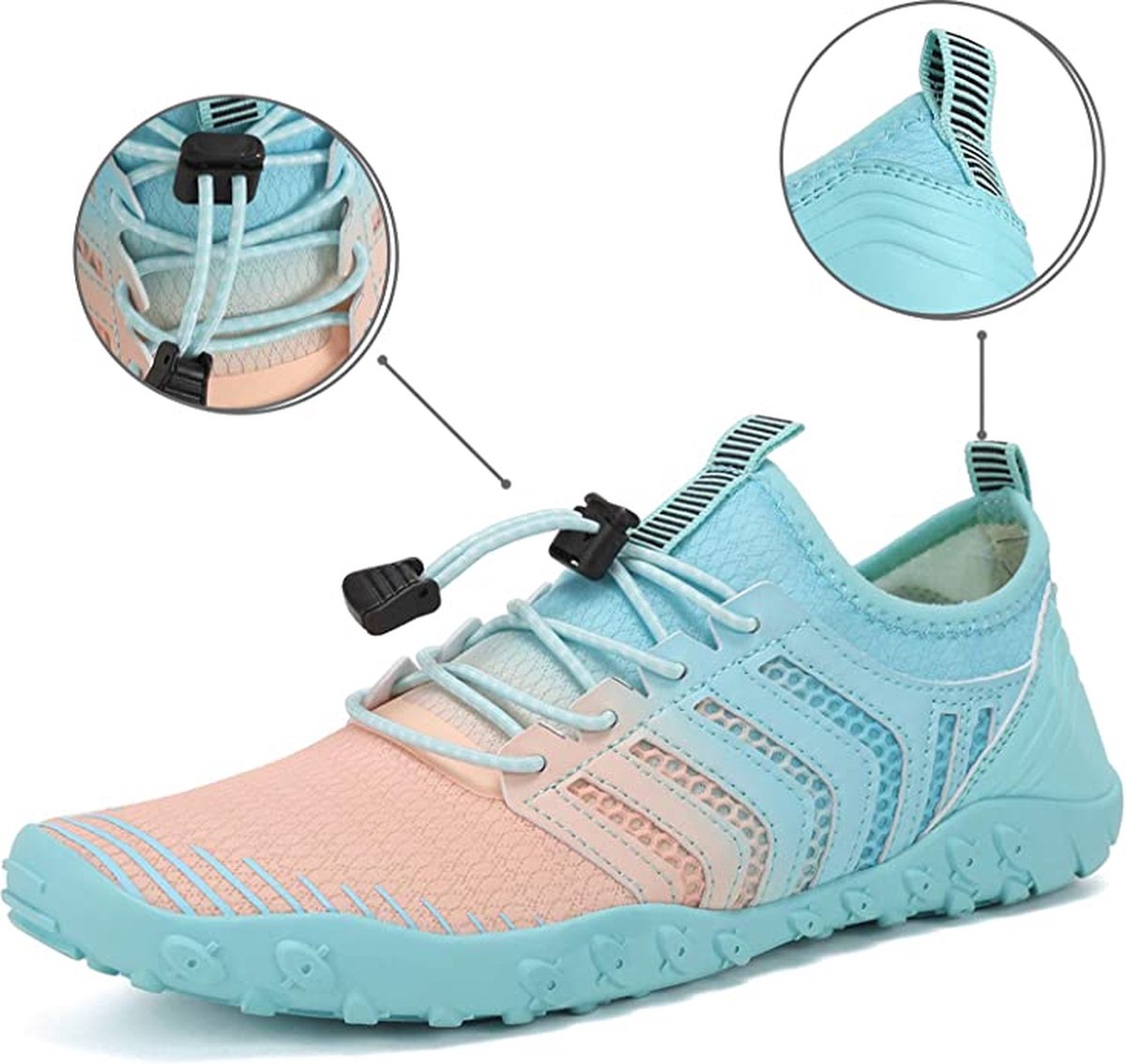 Unisex Waterschoenen - Strandzwemschoenen - Sneldrogende Aqua Schoenen -... | bol.com