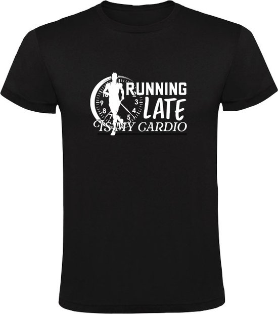 Running late is my cardio Heren T-shirt | hardlopen | sporten ...