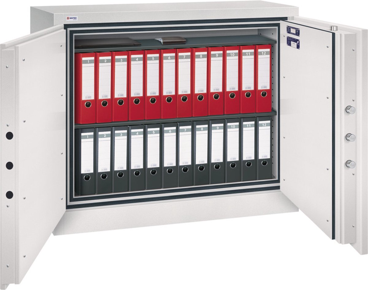 Inbraak- en brandwerende kast SISTEC TSF 1012 (elektronisch slot) | bol.com