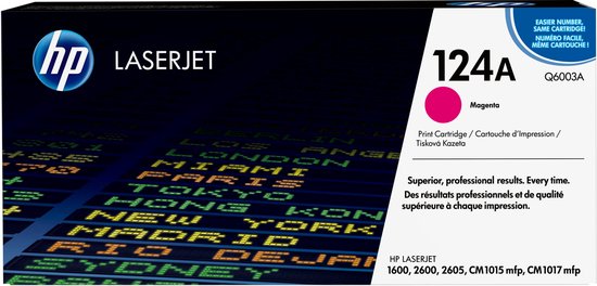 HP 124A Magenta Original LaserJet Toner Cartridge tonercartridge 1 stuk ...