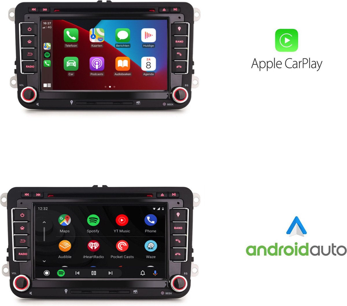 CarPlay voor Volkswagen | Android auto | Android 12 autoradio | bol