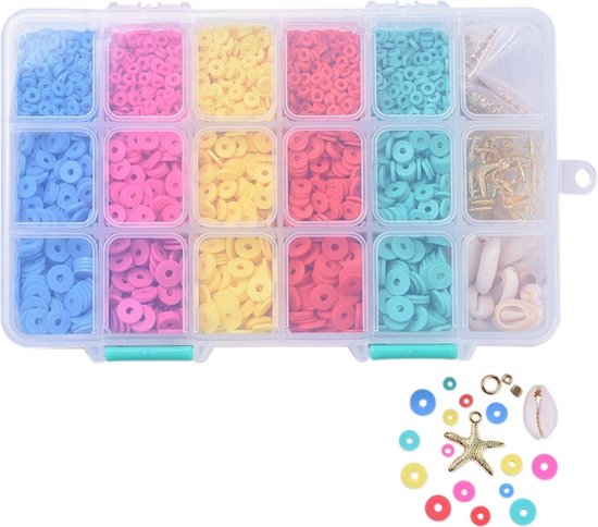 Katsuki Kralen Set - Polymeer Kralen - Platte kralen - Kralen Sieraden ...