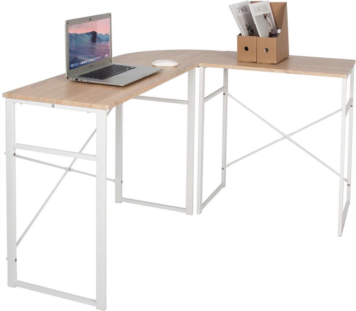 Bureau - Functioneel - L-vormig - Hoekbureau - Groot - PC Laptop Studie ...