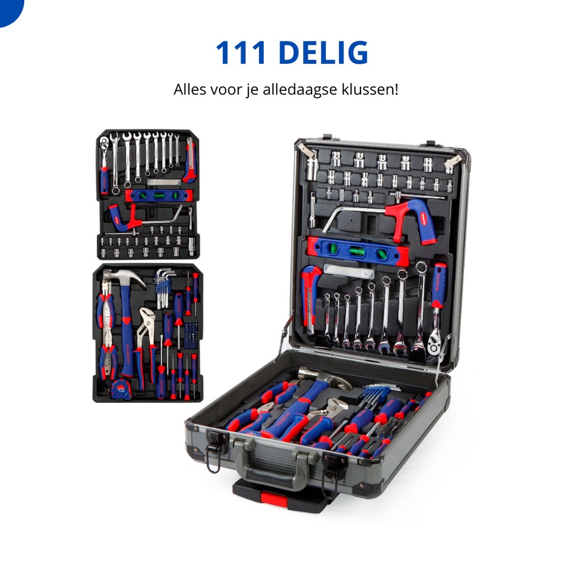 Gereedschapstrolley - Gereedschapset 111 Delig - Gereedschapswagen Professioneel - Met... | bol.com