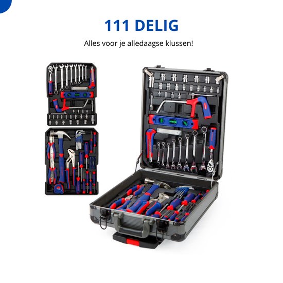 Gereedschapstrolley - Gereedschapset 111 Delig - Gereedschapswagen Professioneel - Met... | bol