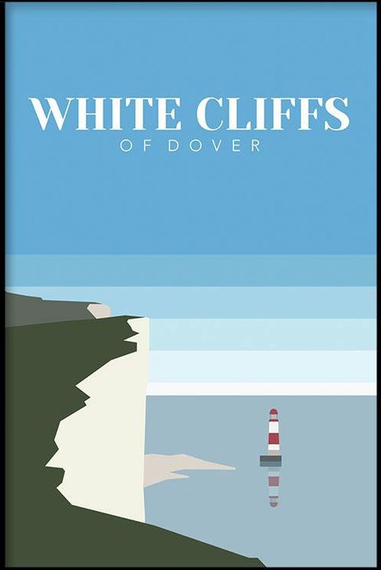 Walljar - White Cliffs Of Dover United Kingdom Day II - Muurdecoratie ...