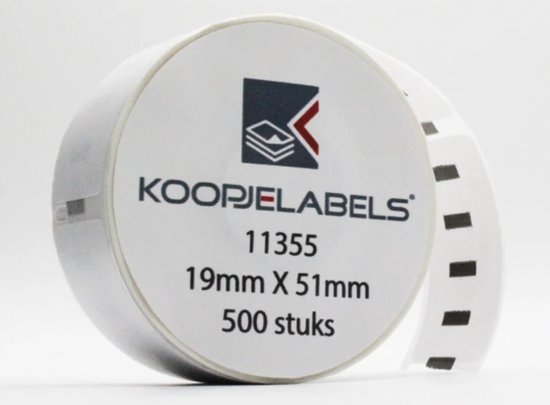 Koopjelabels® | Dymo 11355 / S0722550 Compatible multifunctionele labels, 51 x 19mm,... | bol