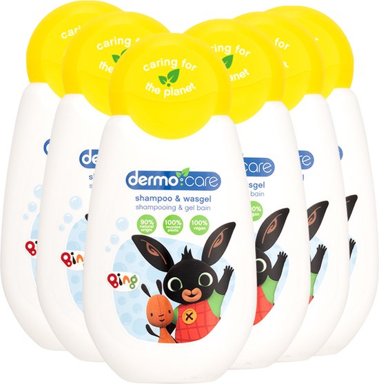 Dermo Care - Bing - Shampoo & Wasgel - 6 x 200ml - Voordeelverpakking | bol
