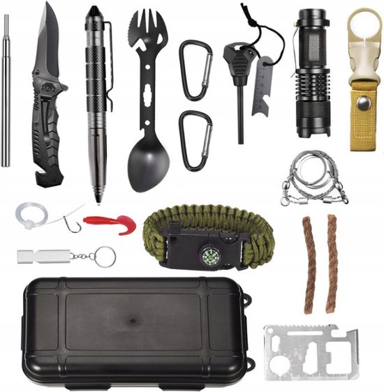 Survival kit - 30 delig - Survival Set - Multitool - Oorlog ...