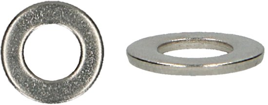 PGB-FASTENERS | Sluitring DIN 125A M10 A2 (10,5/20/2) | 200 st | bol