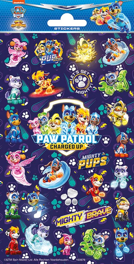 Totum Twinkle Stickers Glitter Sheet Mighty Pups | bol.com