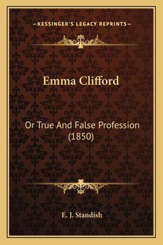 Emma Clifford, E J Standish | 9781165340255 | Boeken | bol