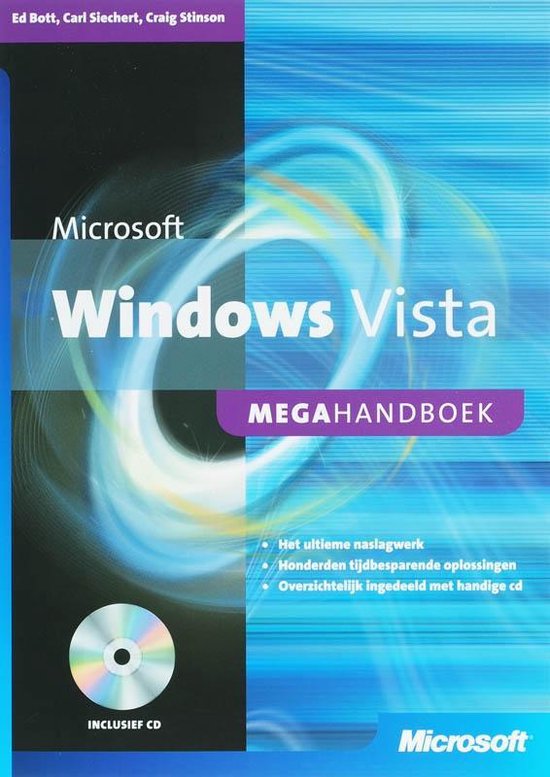 Microsoft Megahandboek Windows Vista + Cd-Rom, Bott Ed | 9789043013789 ...