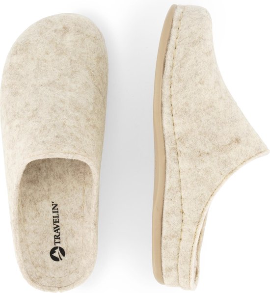 Travelin At-Home Sloffen - Wollen Pantoffels - Dames - Beige | bol