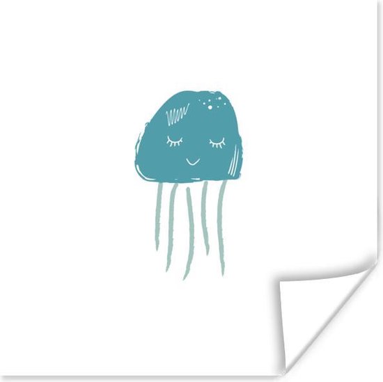 Poster Pastel - Kwal - Illustratie - 100x100 cm XXL | bol