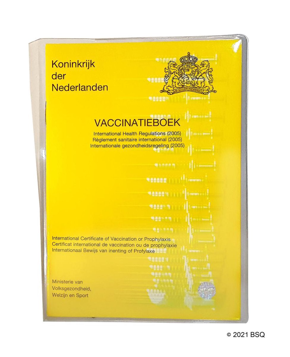 Nederlands Vaccinatieboek Met Beschermhoes (gele boekje) - Boek ...