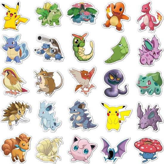 Pok√©mon Stickers -Trendy Vinyl Sticker Pack, Waterdichte Graffiti ...