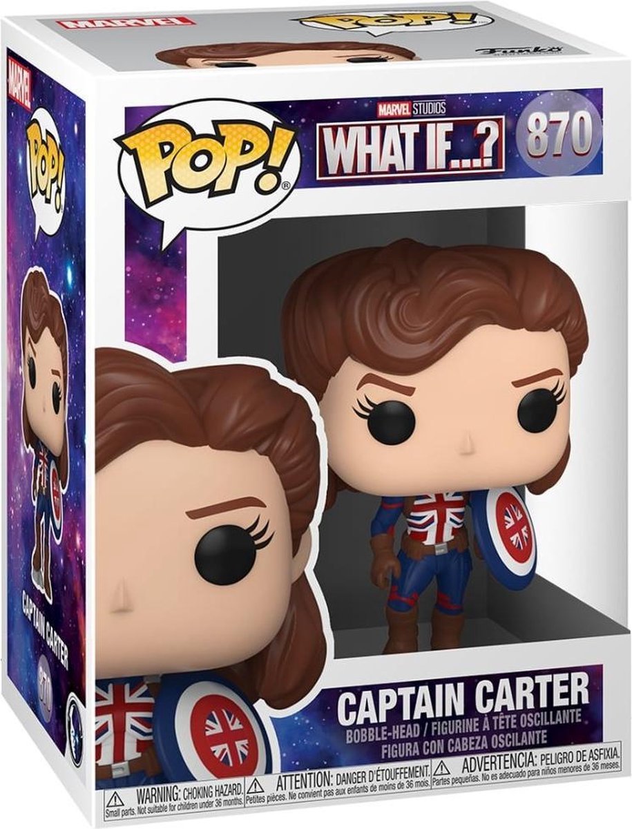 Funko Captain Carter - Funko Pop! Marvel - What If...? Figuur - 9cm ...