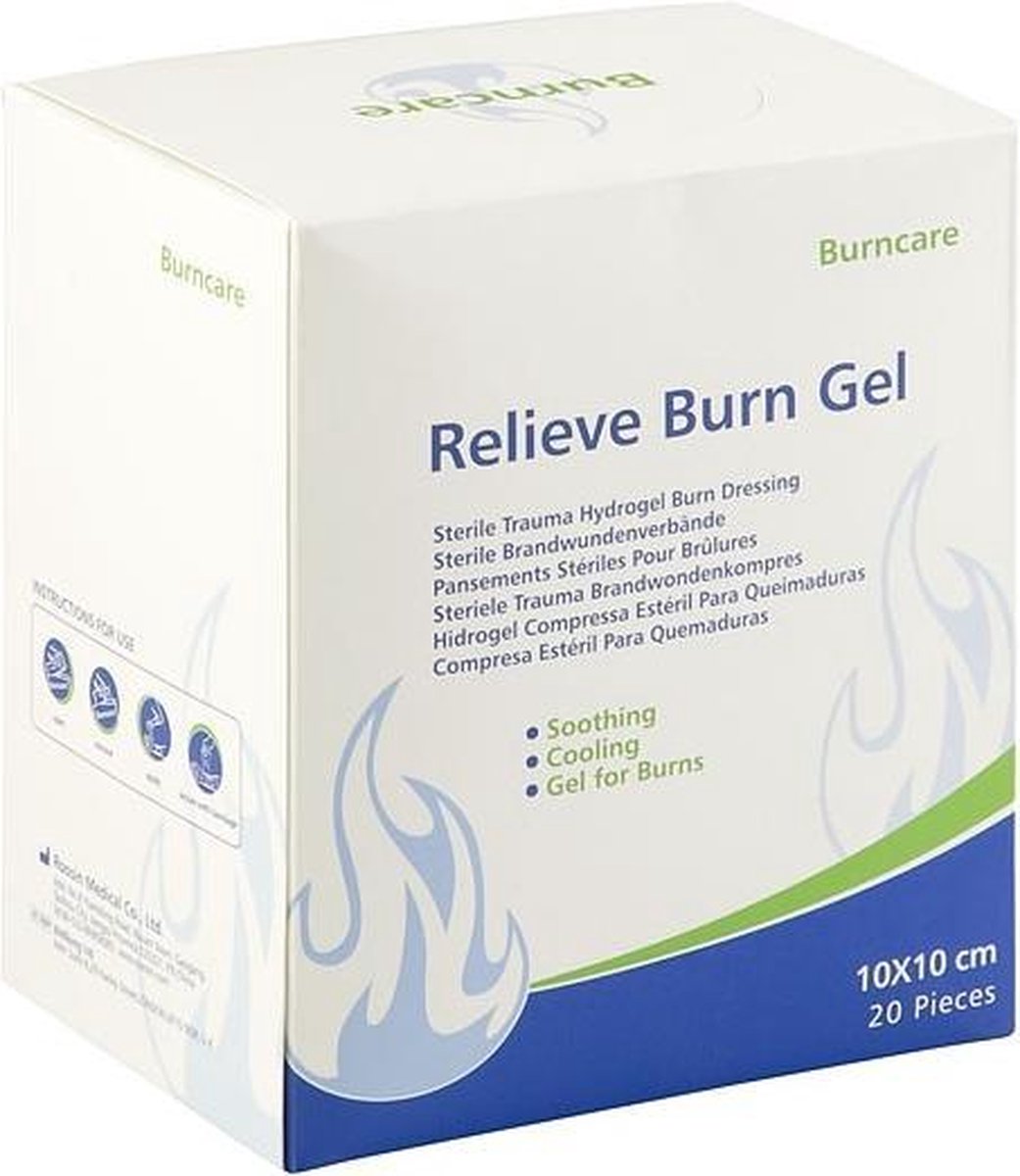 Burncare brandwonden kompres 10cm x 10cm - 20 stuks | bol