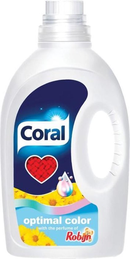 Coral Vloeibaar Wasmiddel Optimal Color met Vleugje Robijn 6x26 ...