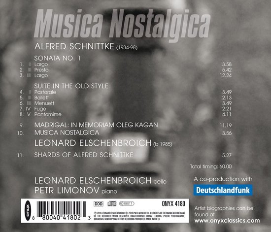Elschenbroich & Limonov - Musica Nostalgica (CD), Petr Limonov | CD ...