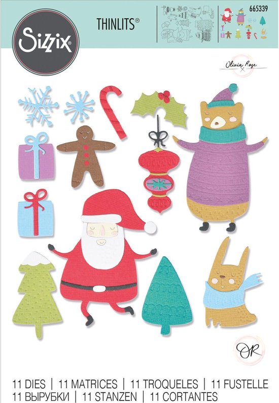 Sizzix Thinlits Snijmal Set - Doodle Christmas - 1s | bol