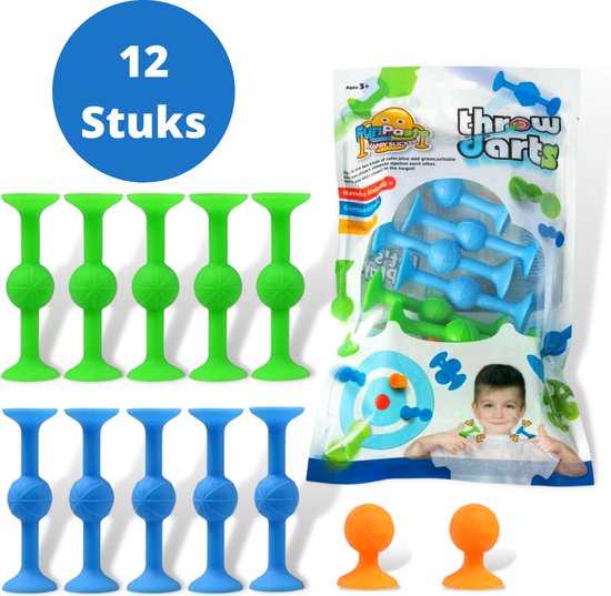 Fun Paste - Pop Darts Game - Set van 12 Sticky Darts - Trend bekend van ...