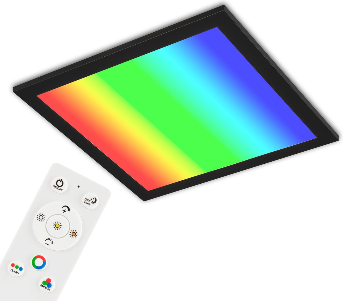 BRILONER - LED-paneel plafondlamp Ultra Flat RGB Kleurverandering CCT ...