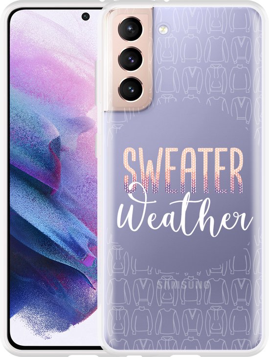 Samsung Galaxy S21 Hoesje Sweater Weather - Designed by Cazy | bol
