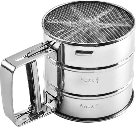 Roestvrij Staal Meel Zeef Met Enkele Handvat Keuken Meel Zeef Roestvrij ...