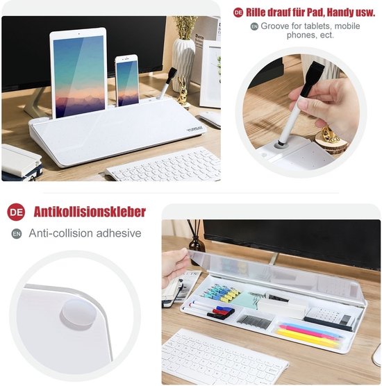 Yorbay Bureau Organizer - Telefoon / Tablet Standaard - Met Opslag - 45 ...