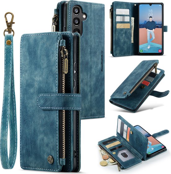 Hoesje geschikt voor Samsung Galaxy A34 5G - Wallet Book Case - met ... Hoesje geschikt voor Samsung Galaxy A34 5G - Wallet Book Case - met ...
