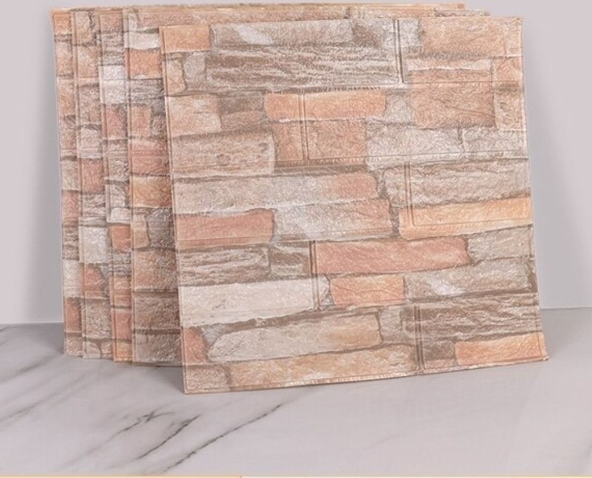 Sance 3D Plaktegels Muursticker Zelfklevende muur behang - 20 stuks ...