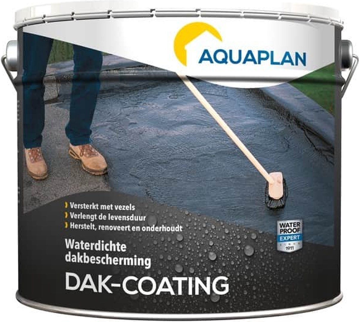 Aquaplan Dak-Coating - waterdichte dakbekleding - extra stevig - 10 kg ...