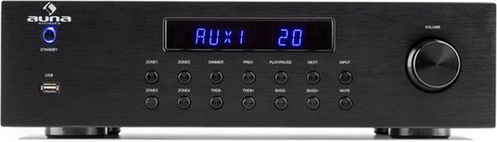 Auna AV2-CD850BT Hifi versterker met bluetooth - 4-zone stereo ...