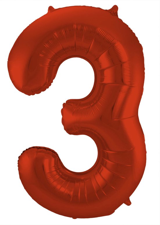Folat Folie ballonnen - 13 jaar cijfer - rood - 86 cm - leeftijd ...