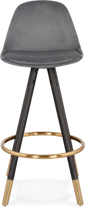 Maysun - Design Barkruk - CATHY MINI Grijs - Zwart | bol